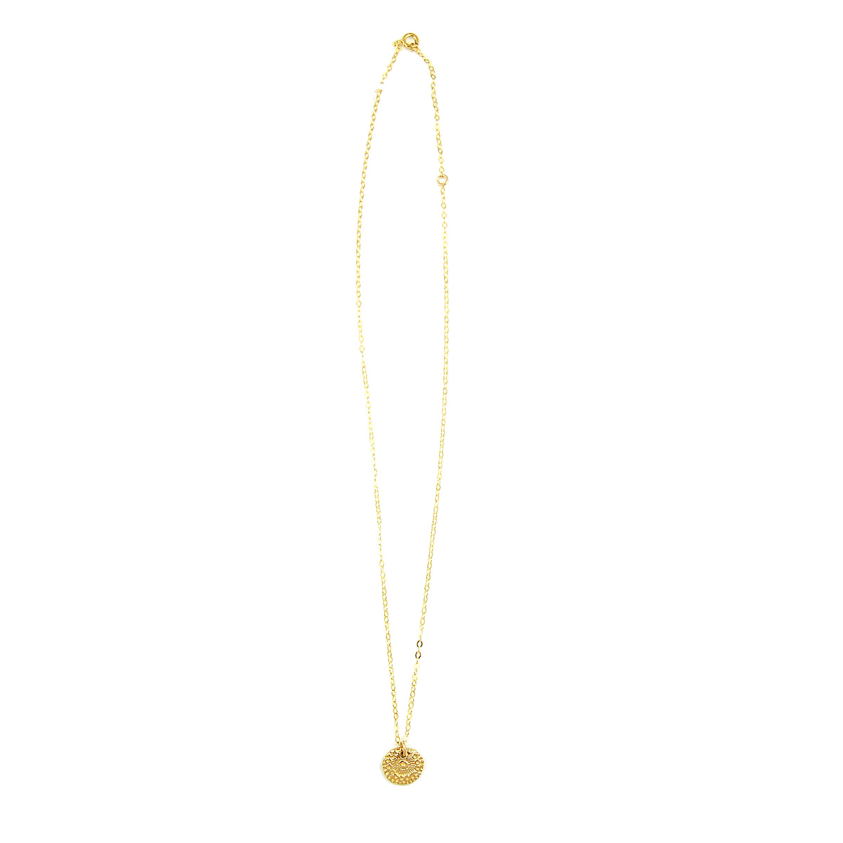 Small Sunburst Impression Necklace © | Skar Designs